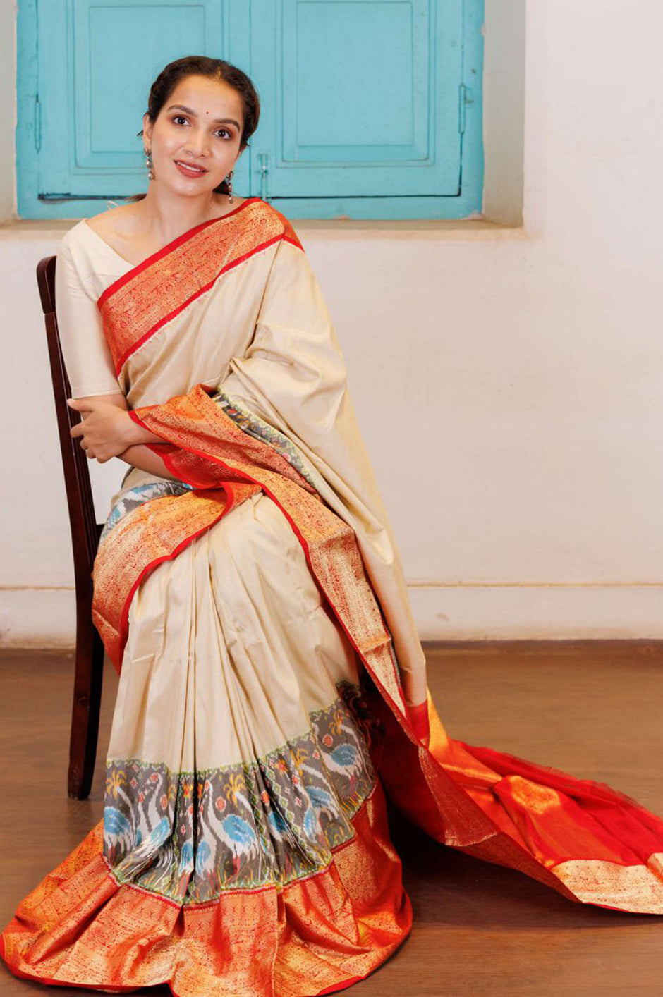 Buy Online Ikat Silk Sarees, Pattu Silk Sarees